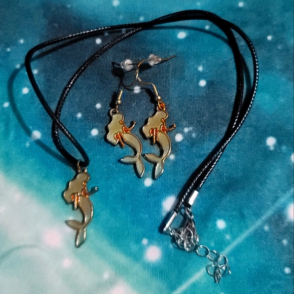 Jewelry | Green And Gold Mermaid Jewelry Set | Poshmark